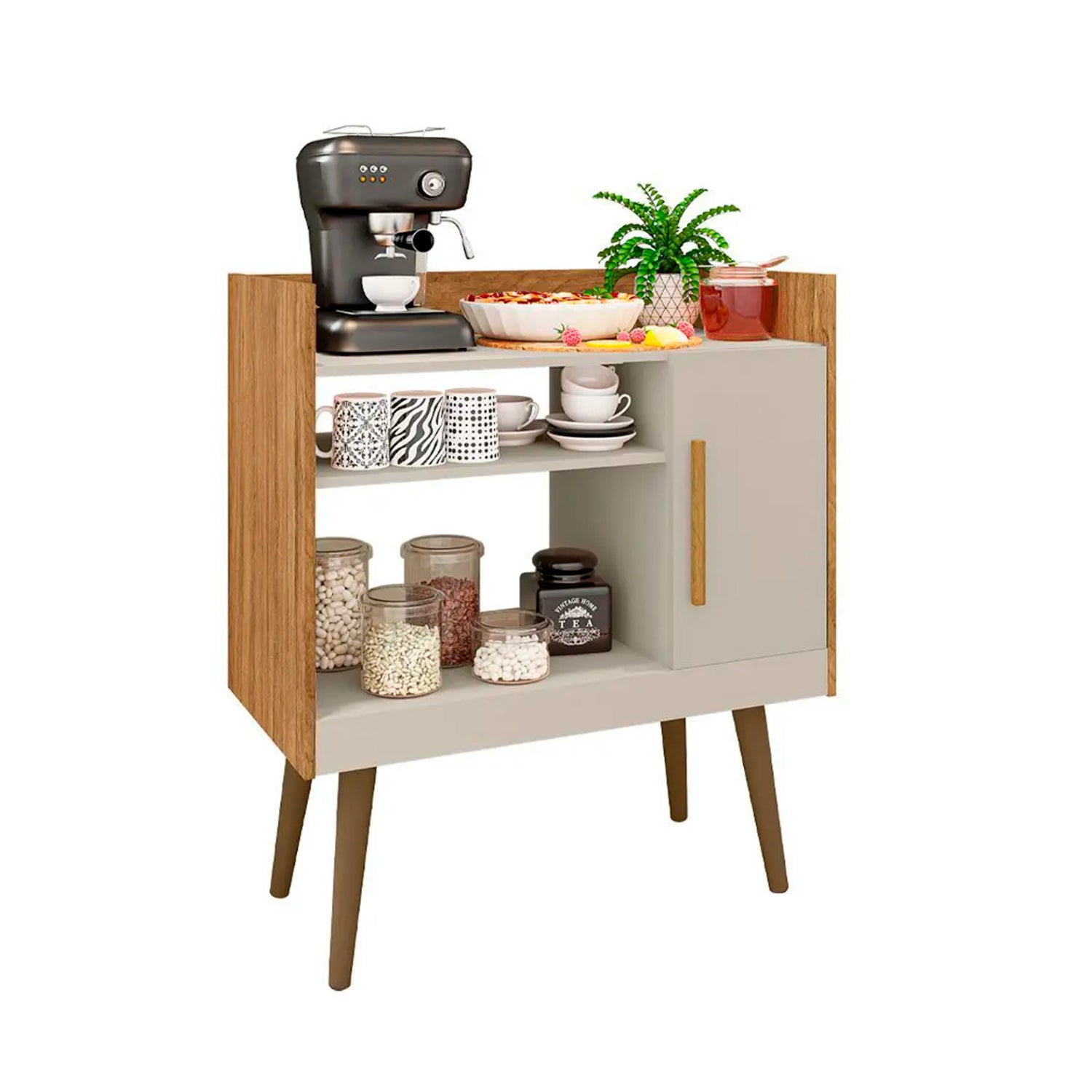 Aparador Bar Coffee Canela Blanco Invierno – Hoga Paraguay